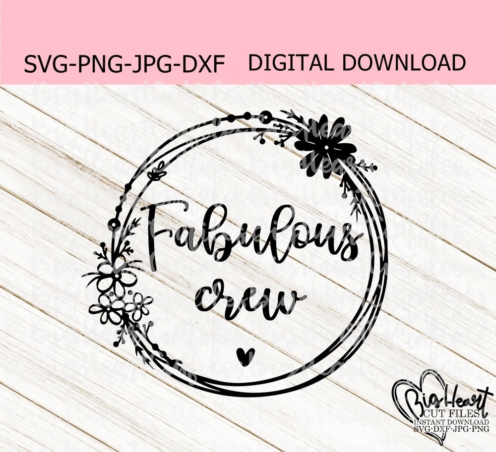 Fabulous Crew Svg Png Jpg dxf Birthday Svg Birhtday Crew - Etsy