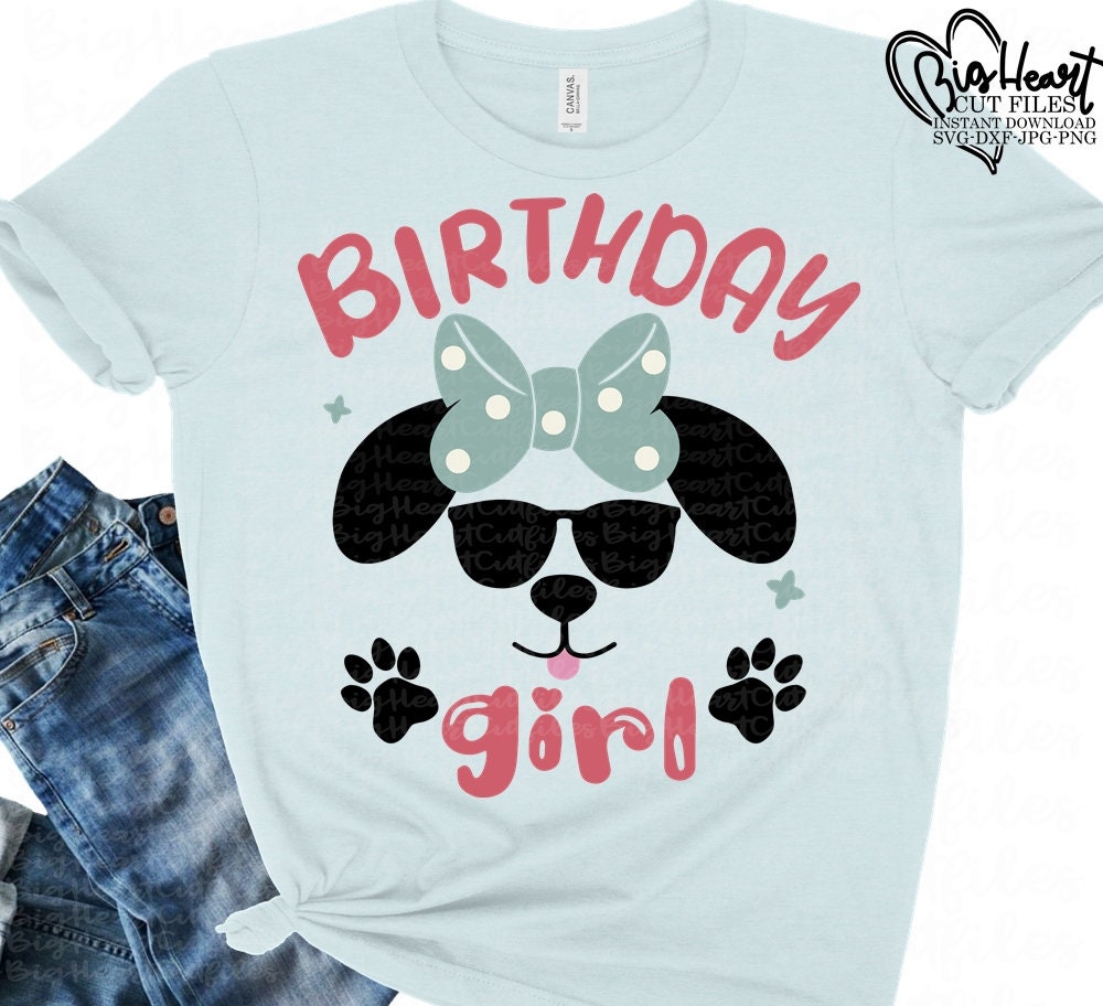 Birthday Girl Puppy Svg Png Jpg Dxf Puppy Svg File Puppy | Etsy