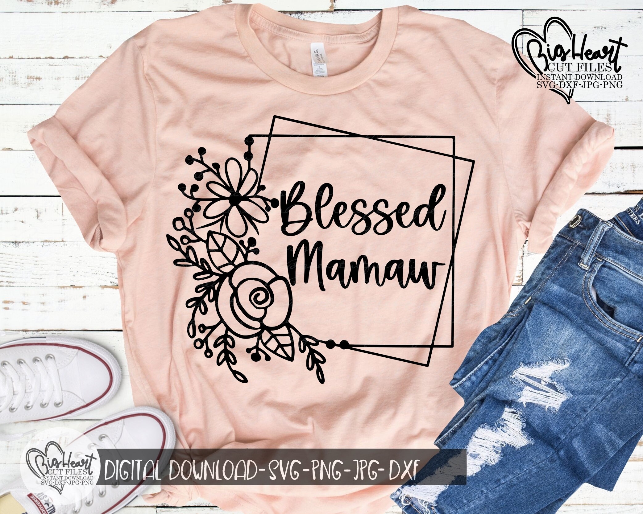 Blessed Mamaw Svg Png Jpg Dxf Mamaw Svg Sayings Blessed - Etsy Ireland