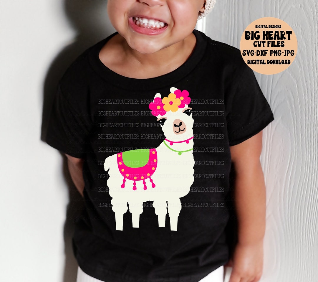 Llama Svg, Png, Jpg, Dxf, Alpaca Svg, Cute Llama Svg, Girl Llama Svg ...