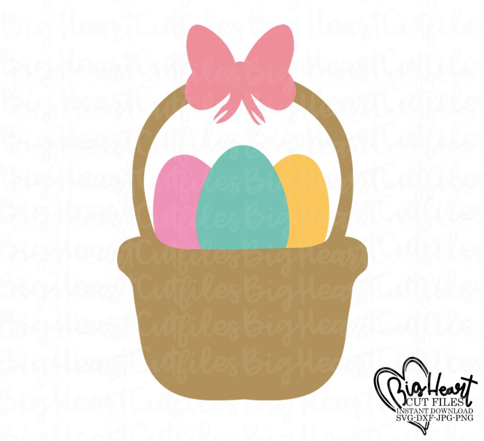 Easter Basket Svg Png Jpg Dxf Easter Svg Basket Svg - Etsy