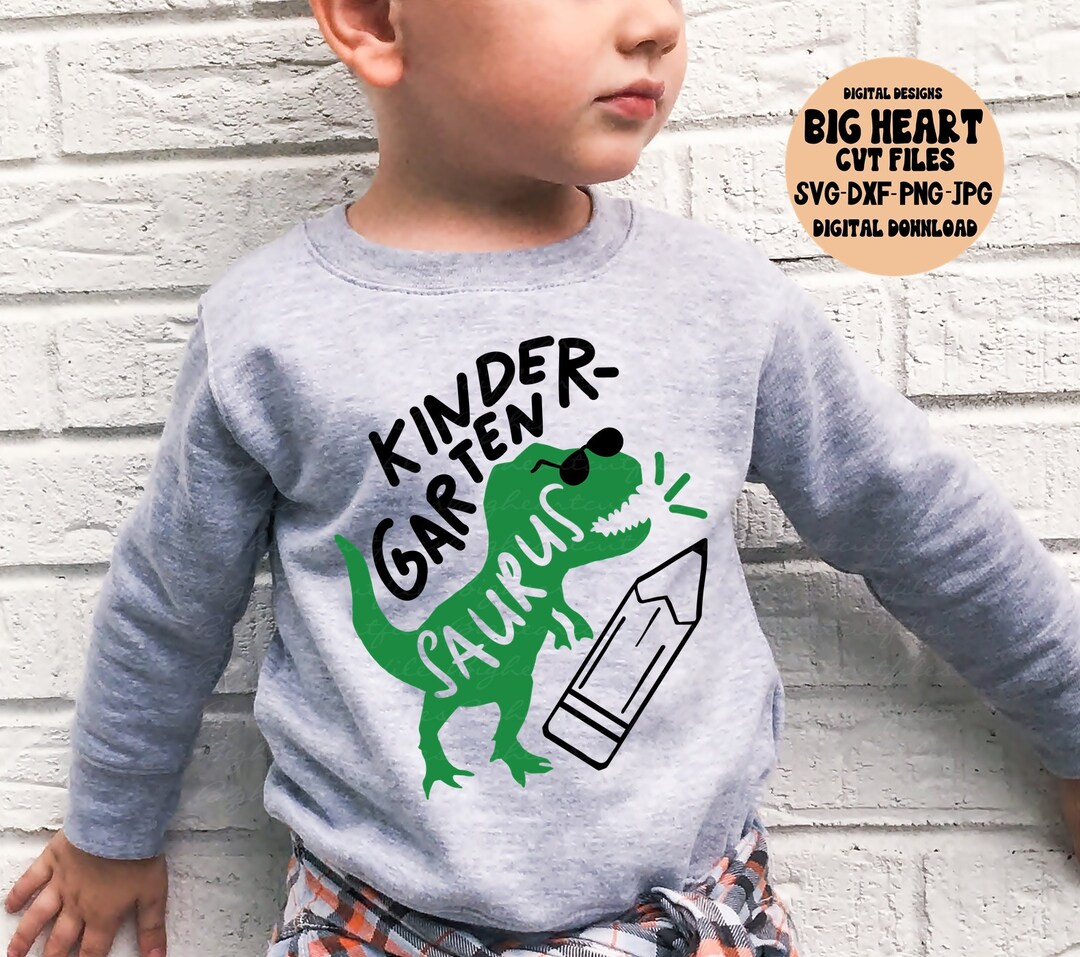 Kindergarten Saurus Svg Png Jpg Dxf Dinosaur Svg Back to - Etsy