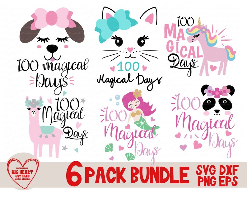 100 Days of School Svg Bundle School Svg Bundle 100th Day of - Etsy