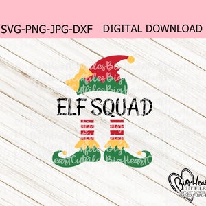 Elf Squad Svg, Png, Jpg, Dxf, Elf Svg, Elf Squad Cut Files, Elf Shirt ...