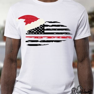 Firefighter Christmas Svg Distressed Firefighter Flag Svg,fire ...