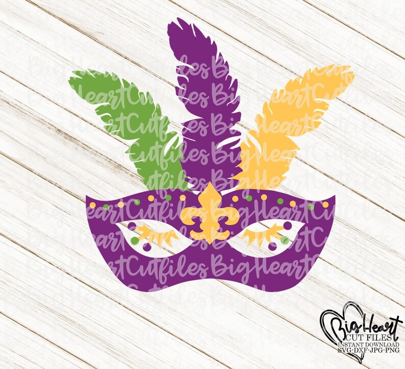 Mardi Gras Svg Png Jpg Dxf Mardi Gras Mask Fleur De Lis - Etsy