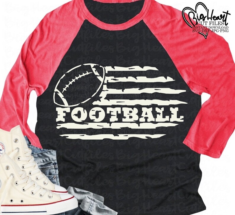Distressed Football American Flag Svg Png Jpg Dxf USA Flag | Etsy