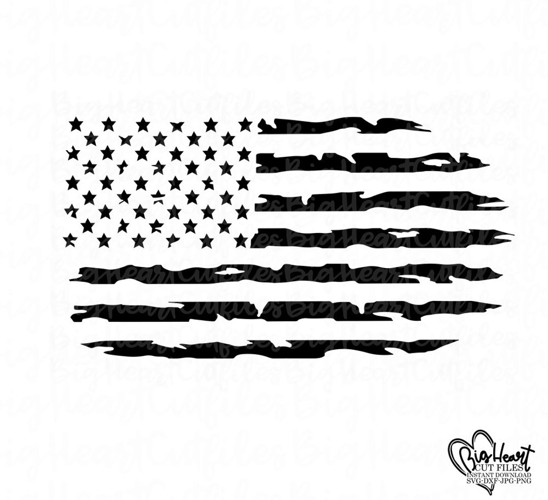 Distressed USA Flag Svg,png,jpg,dxf,usa Flag Cut Files,american Flag ...