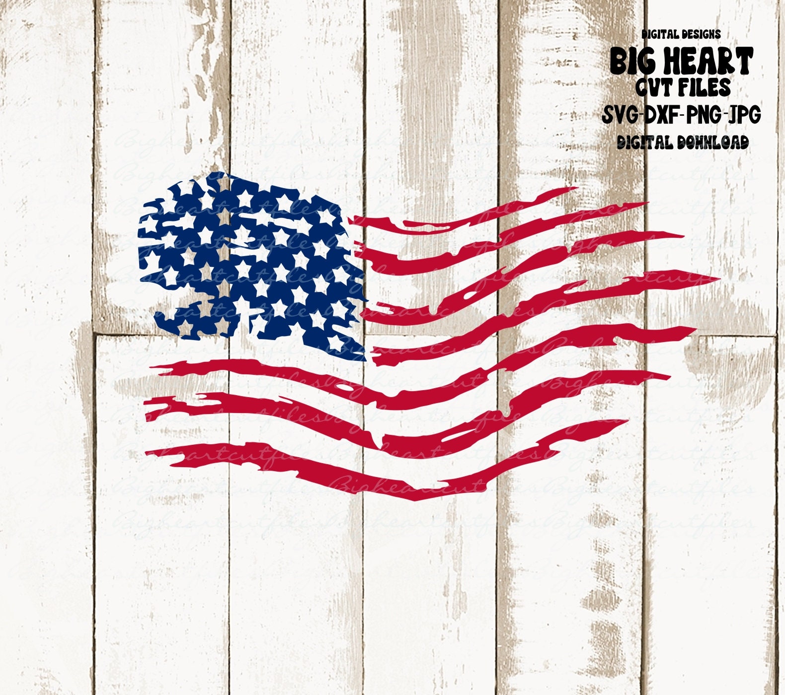 Distressed USA Flag Svg Png Jpg Dxf USA Flag Cut Files - Etsy