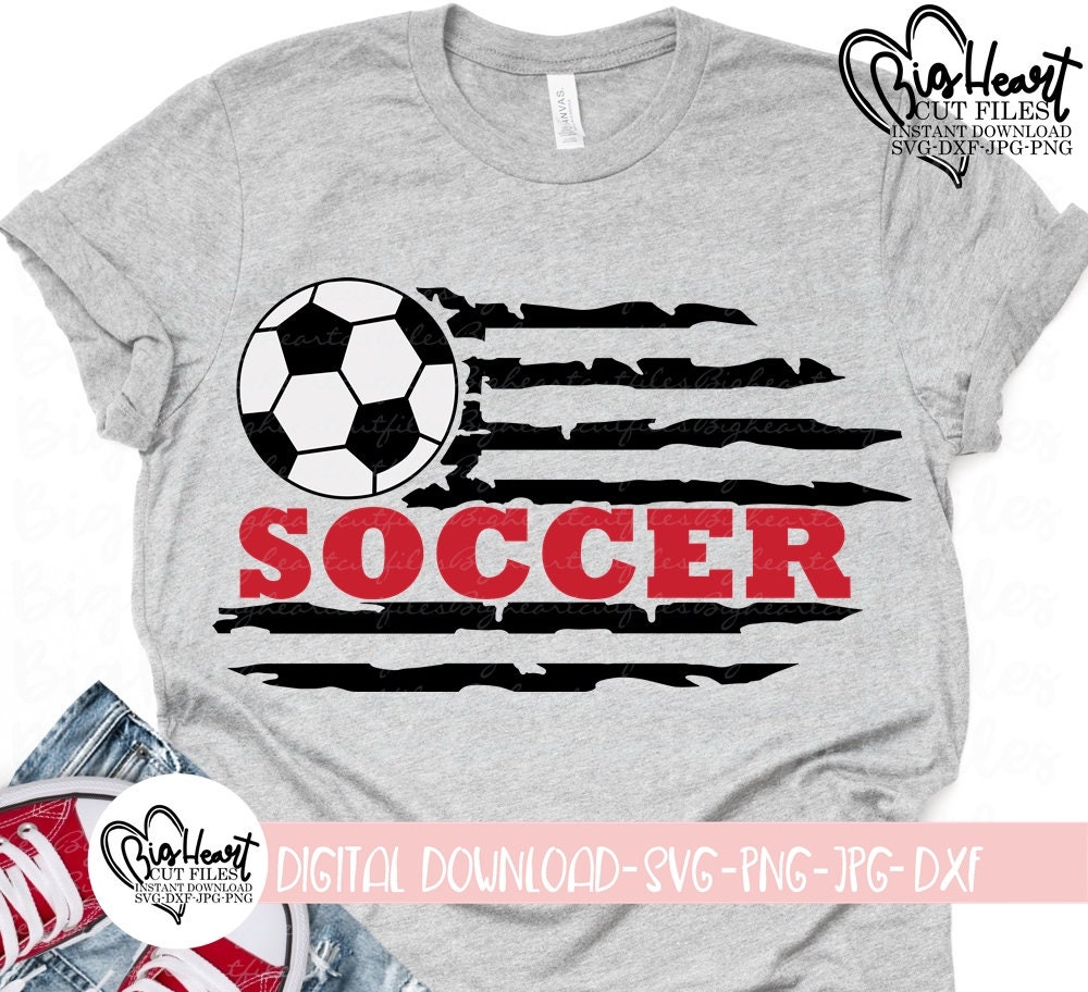 Distressed Soccer Flag Svg Png Jpg Dxf USA Flag Svg - Etsy