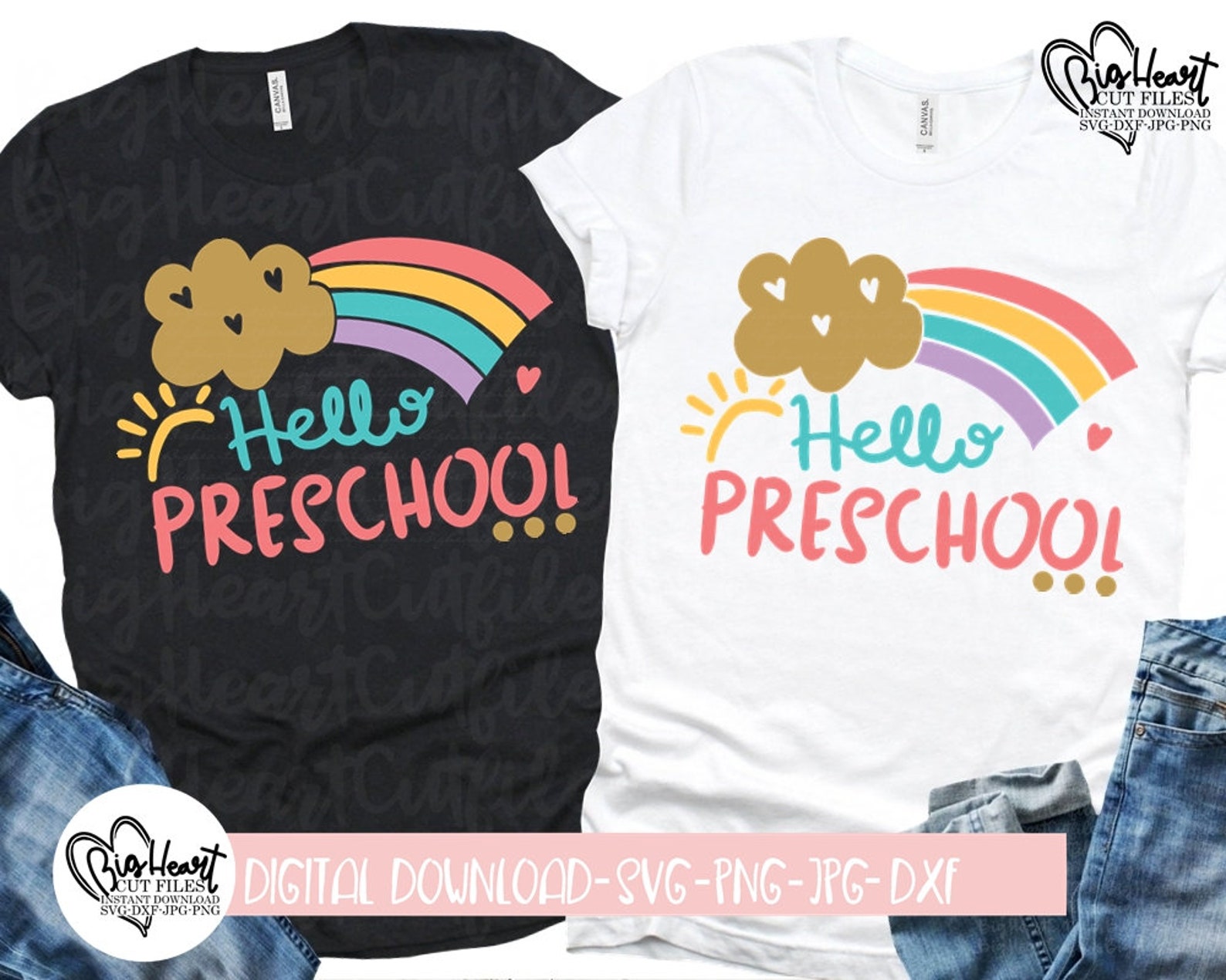 Hello Preschool Svg Png Jpg Dxf Back to School Svg - Etsy