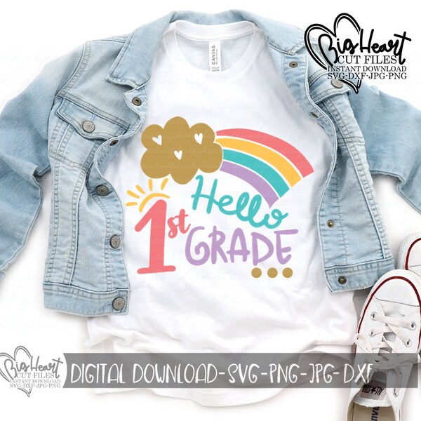 1st Grade Svg - Etsy