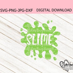 Slime Svg, Png, Jpg, Dxf, Slime Svg, Slime Birthday Svg, Slime Cut File ...