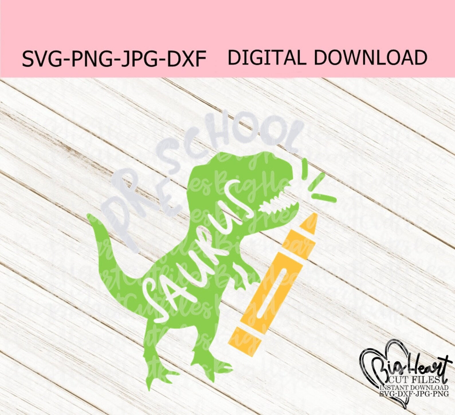 Preschool Saurus Svg Png Jpg Dxf Dinosaur Svg Back to | Etsy