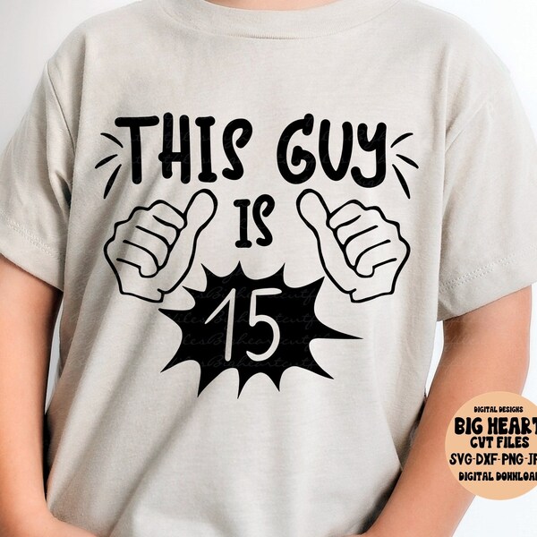 Svg 15 Birthday - Etsy