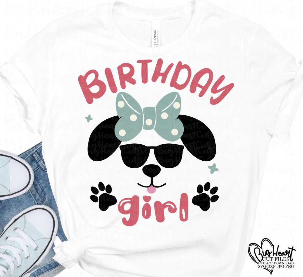 Birthday Girl Puppy Svg Png Jpg Dxf Puppy Svg File Puppy | Etsy