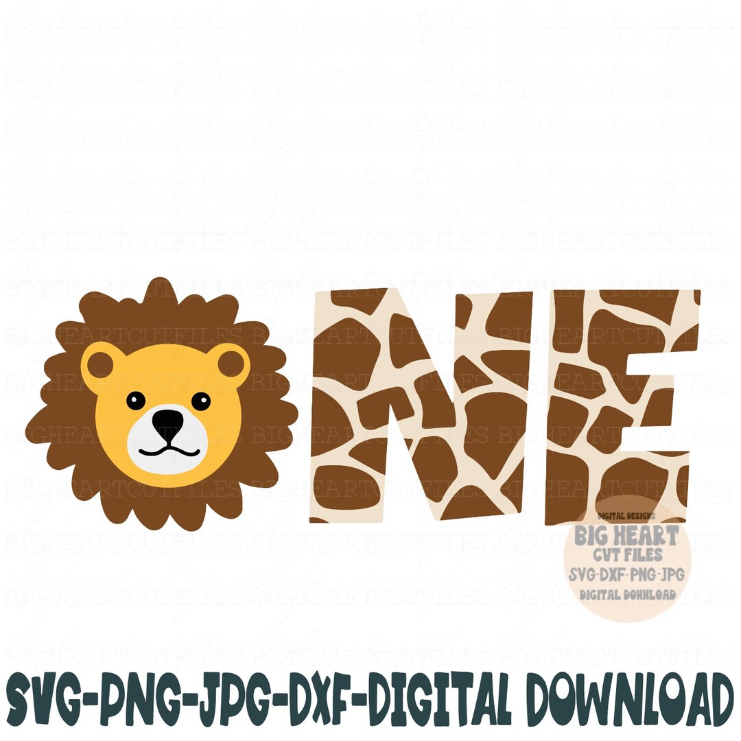 One Svg Png Jpg Dxf First Birthday Svg Cut Files - Etsy