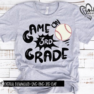 Game on 3rd Grade Svg, Png, Jpg, Dxf, Third Grade Svg, 3rd Grade, Boy ...