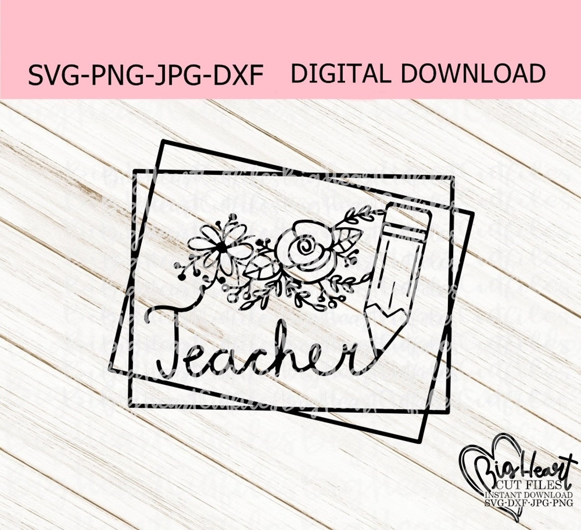 Teacher Svg Png Jpg Dxf Teacher Cut File First Day Of | Etsy