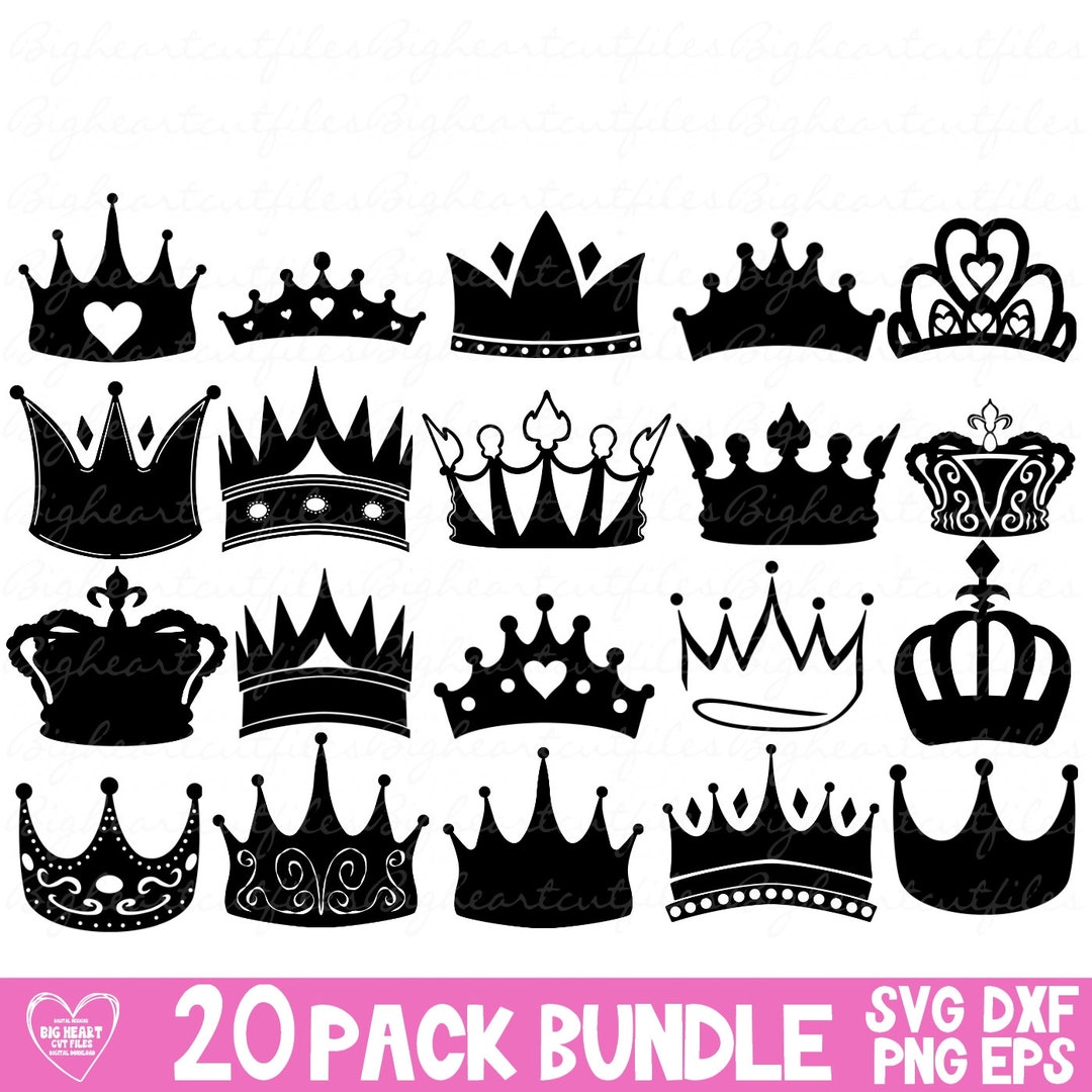 Crown Svg Bundle Crown Clipart Digital Download - Etsy UK