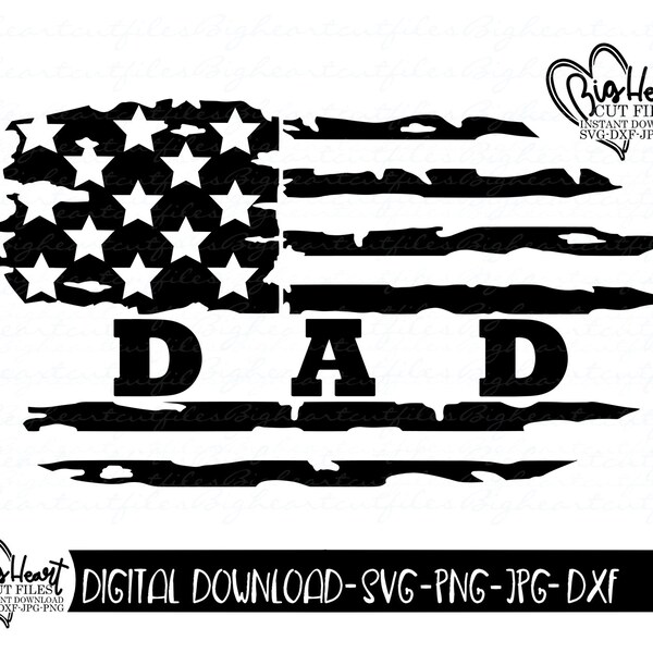 Daddy Flag Svg - Etsy
