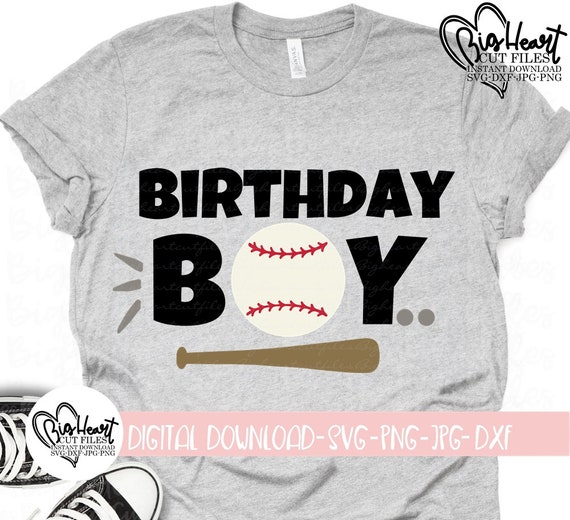 Baseball Birthday Boy Svg Png Jpg Dxf Boy Birthday Svg | Etsy