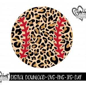 Leopard Baseball Ball Svg, Png, Jpg, Dxf, Baseball Svg, Leopard ...