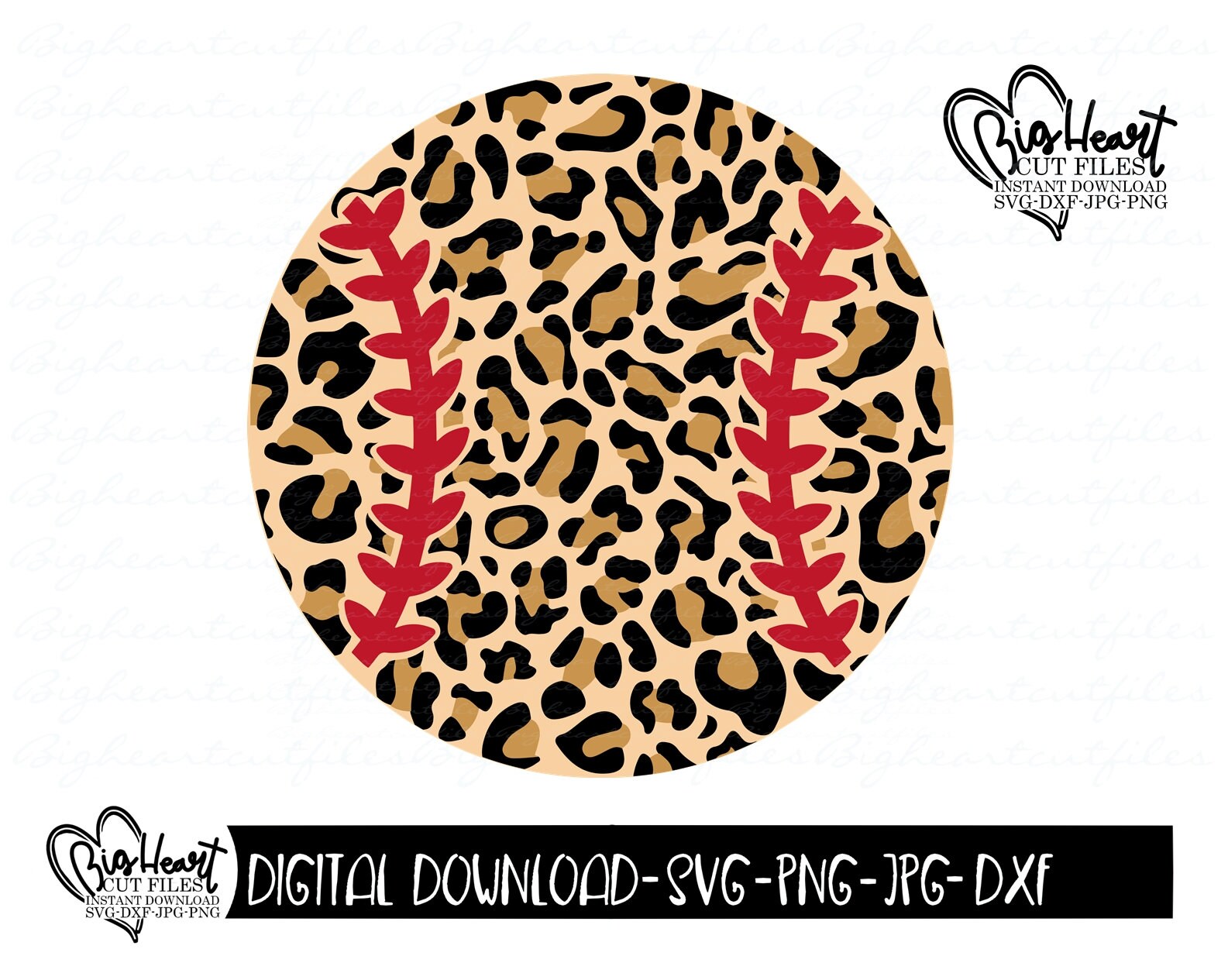 Leopard Baseball Ball Svg Png Jpg Dxf Baseball Svg - Etsy