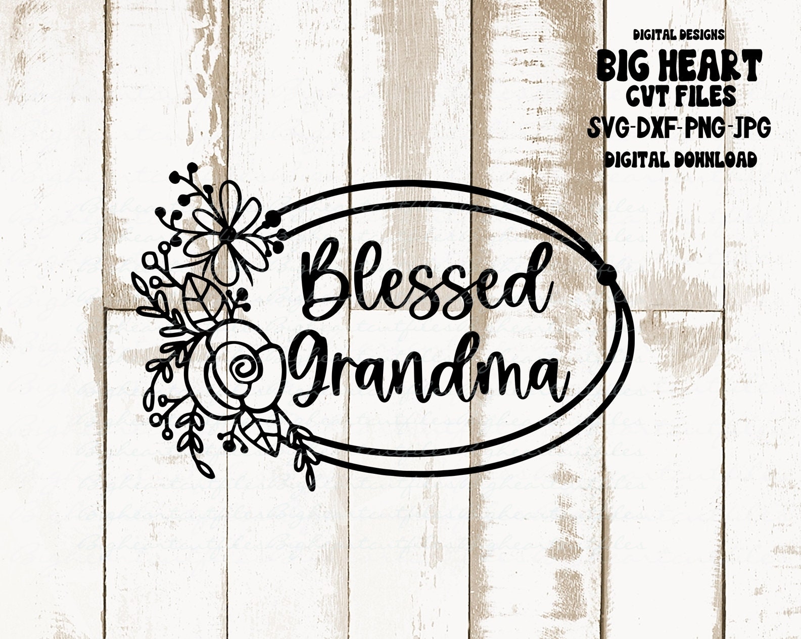Blessed Grandma Svg Png Jpg Dxf Grandma Svg Grandma Shirt - Etsy