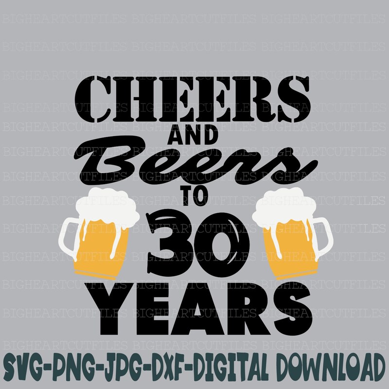 30th Birthday Svg - Etsy
