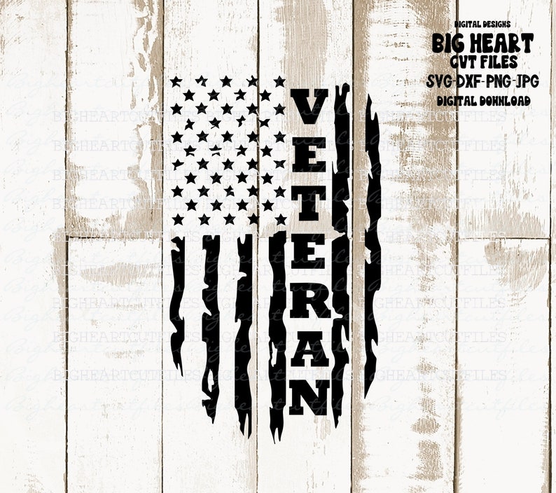 Distressed Veteran Flag Svg Png Jpg Dxf American Flag Svg - Etsy