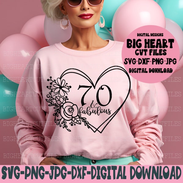 70th Birthday Svg - Etsy