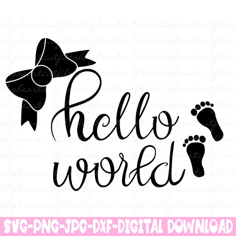 Hello Stencil - Etsy