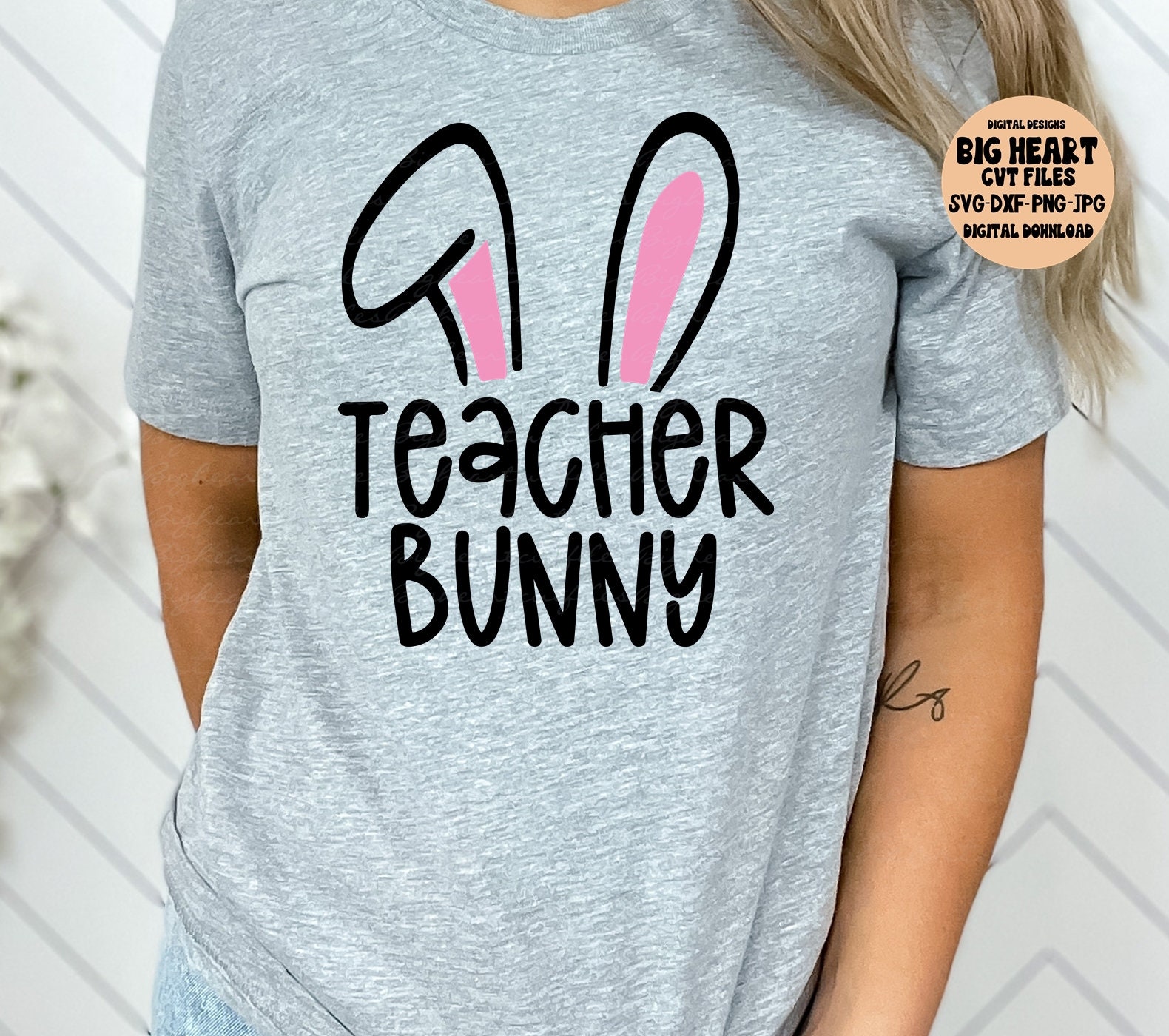 Teacher Bunny Svg Png Jpg Dxf Easter Svg Easter Bunny Cut - Etsy