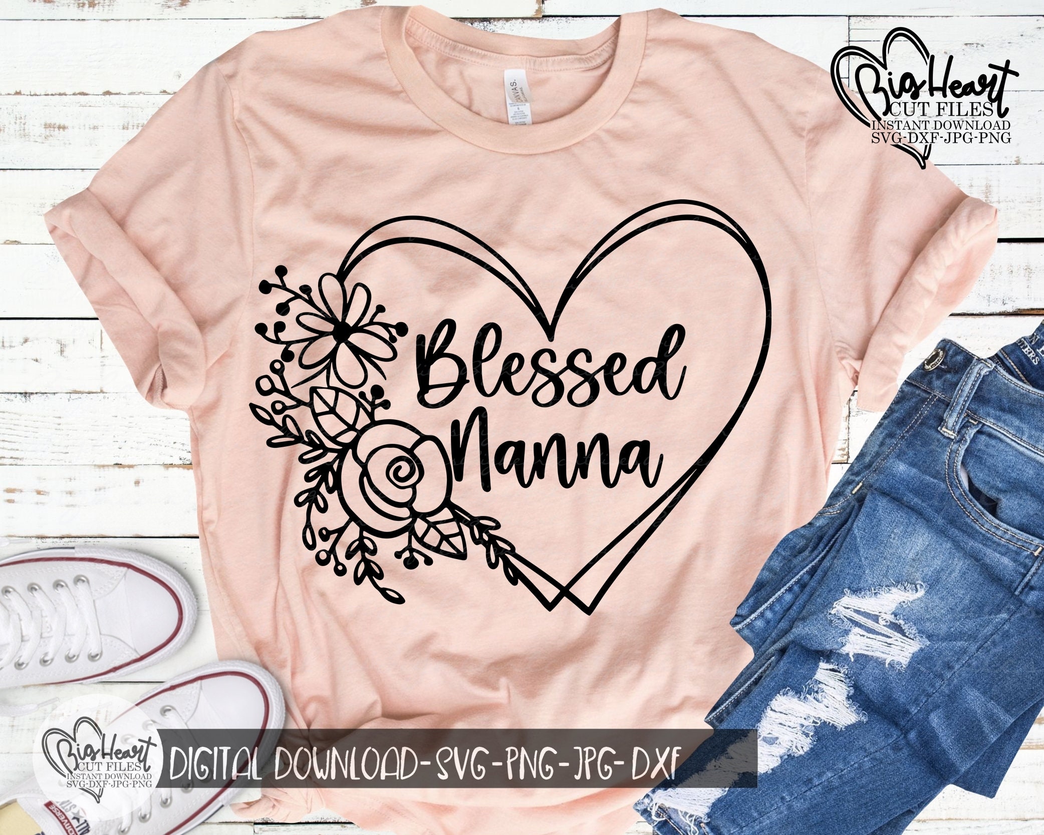 Blessed Nanna Svg Png Jpg Dxf Nanna Svg Sayings Grandma - Etsy Australia