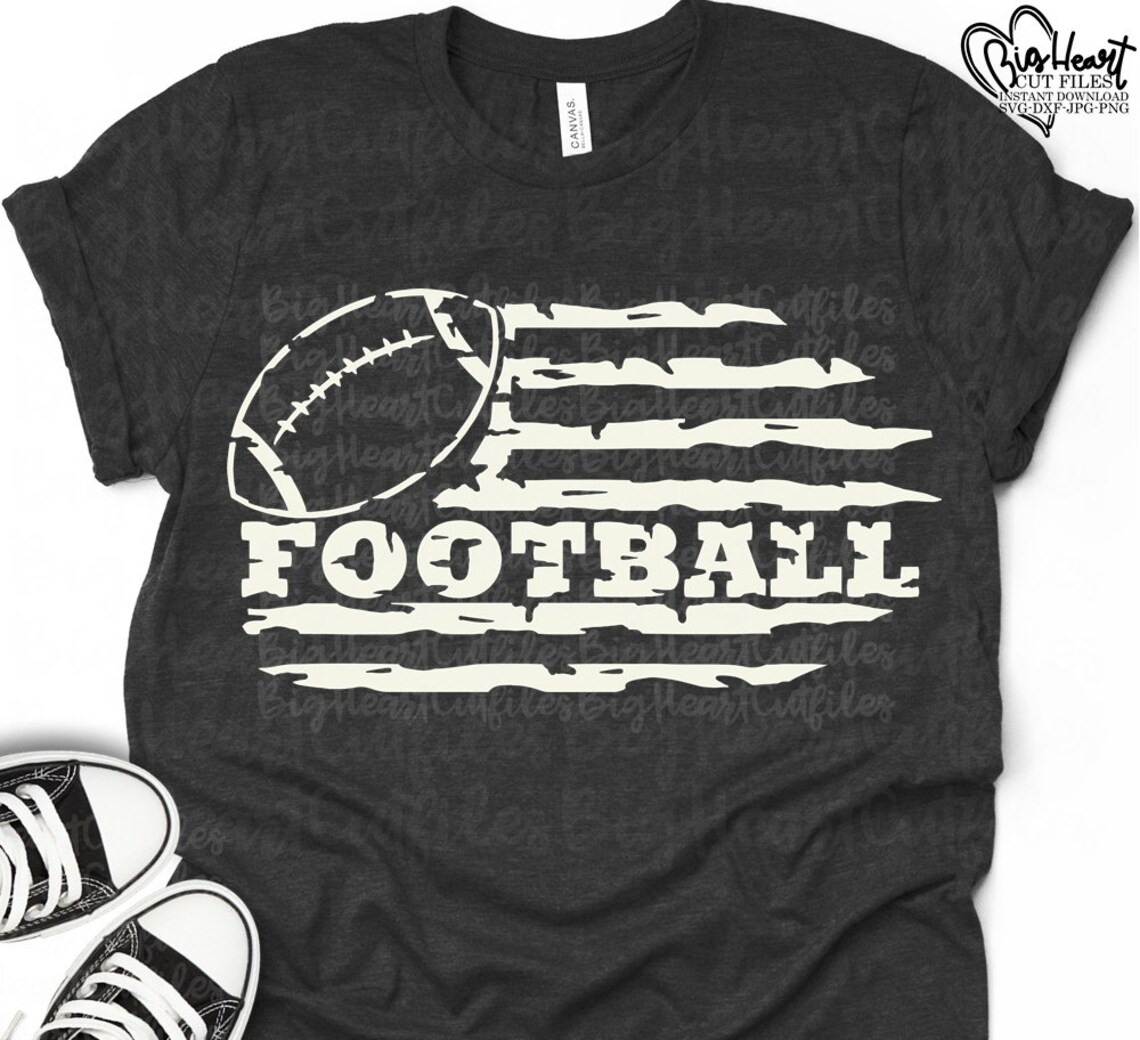 Distressed Football American Flag Svg Png Jpg Dxf USA Flag | Etsy