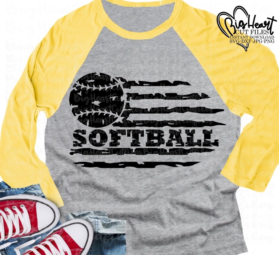 Distressed Softball Usa Flag Svg Png Jpg Dxf USA Flag Svg - Etsy Canada