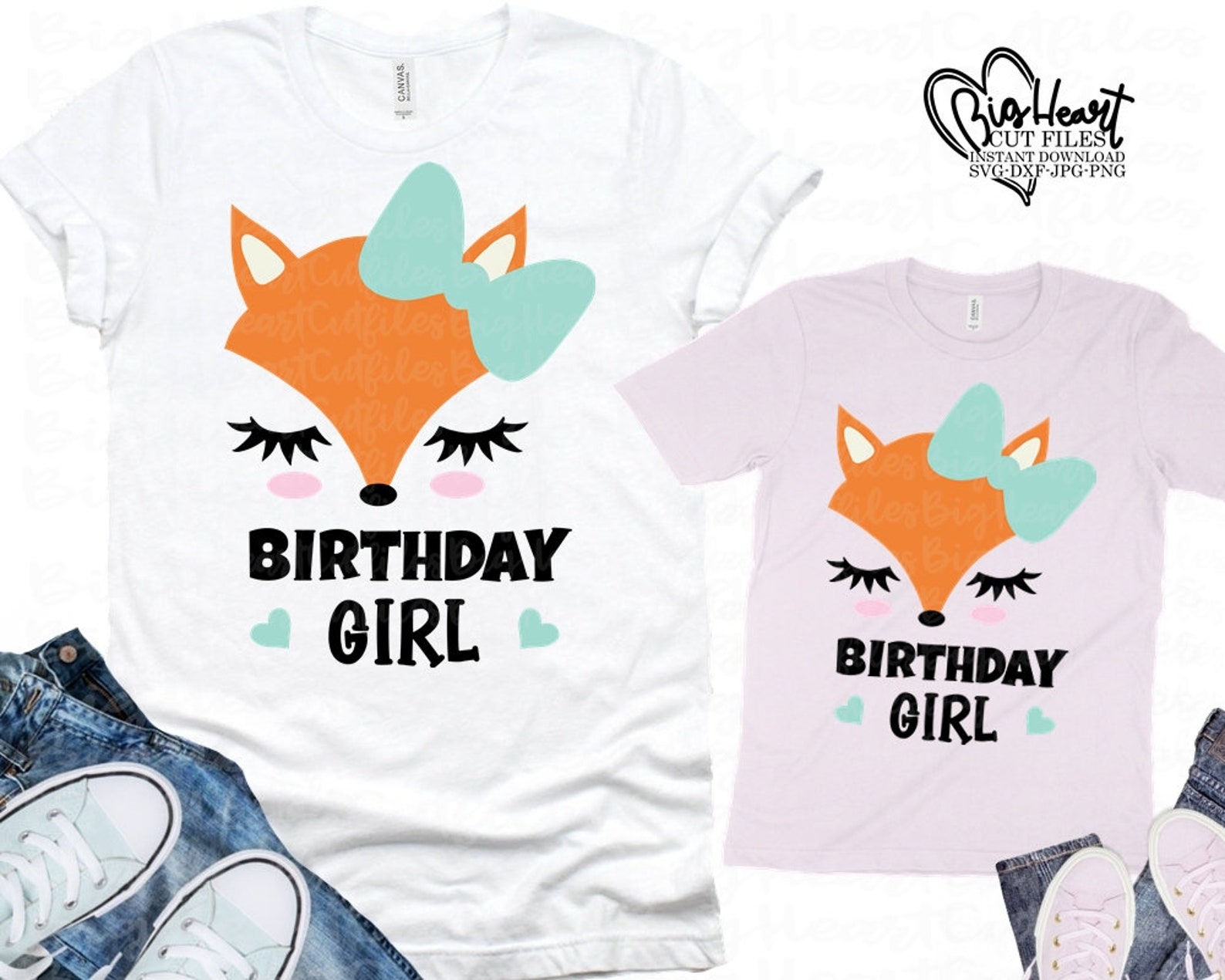 Fox Birthday Girl Svg Png Jpg Dxf Girl Birthday Design - Etsy