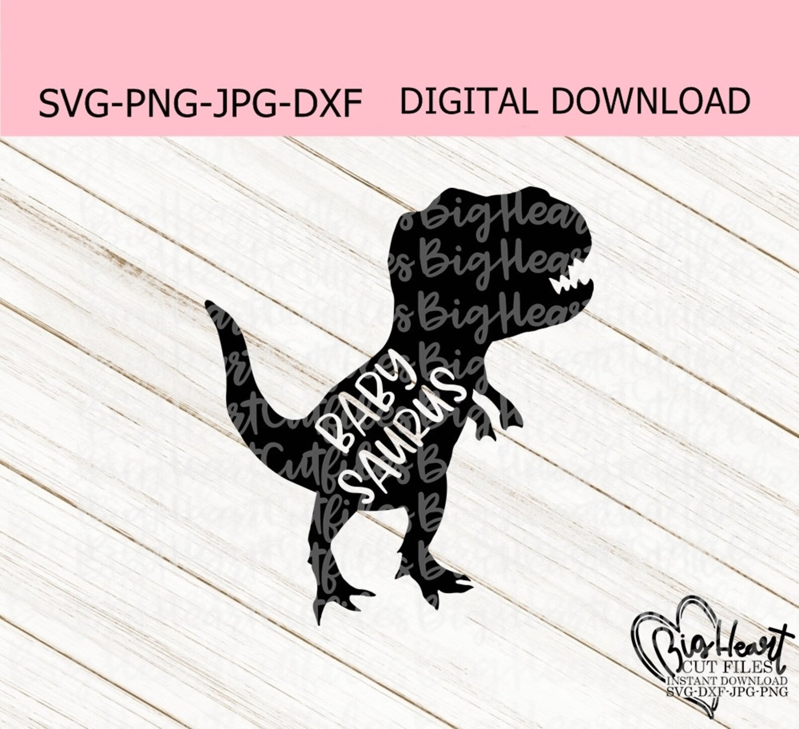 Baby Saurus Svg Png Jpg Dxf T-rex Dinosaur Svg Dinosaur - Etsy