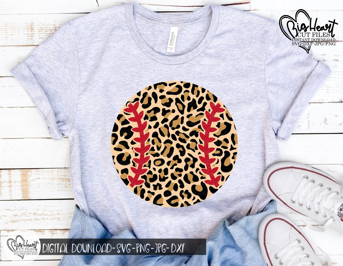 Leopard Baseball Ball Svg Png Jpg Dxf Baseball Svg - Etsy