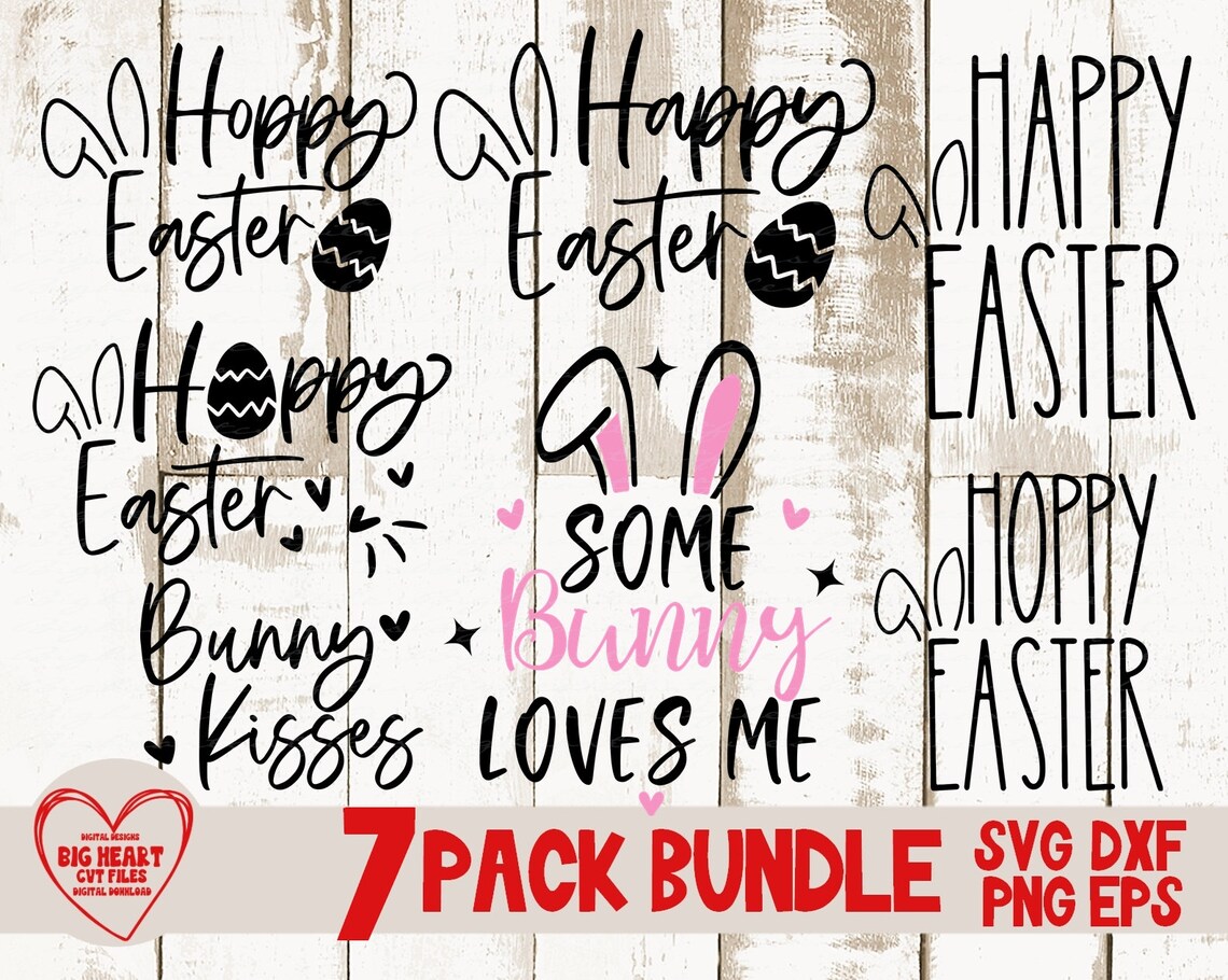 Easter Svg Bundle Easter Svg Png Dxf Eps Happy Easter - Etsy