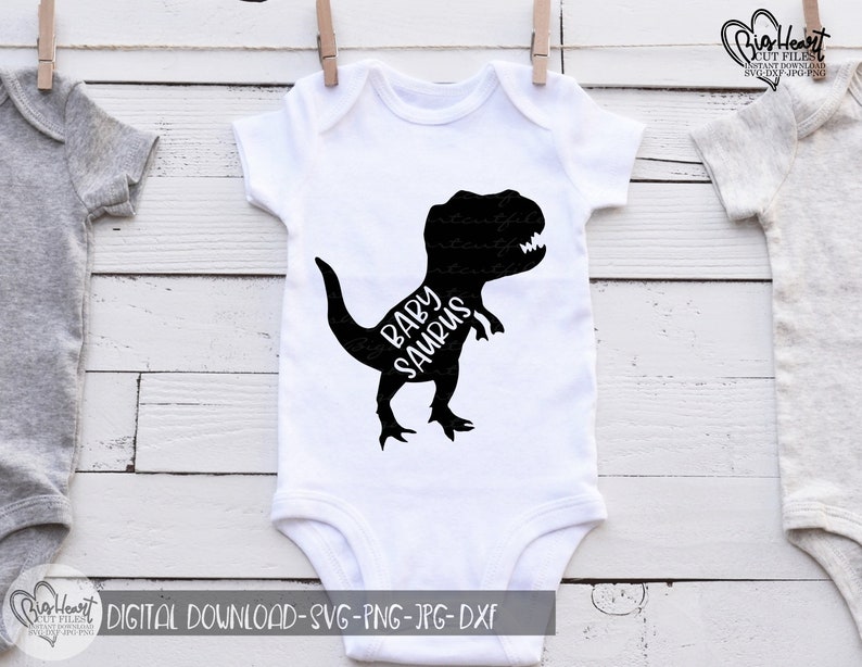 Baby Saurus Svg Png Jpg Dxf T-rex Dinosaur Svg Dinosaur - Etsy