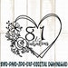 81 and Fabulous Svg, Png, Jpg ,dxf, 81st Birthday Svg, Birhtday Svg, 81 ...