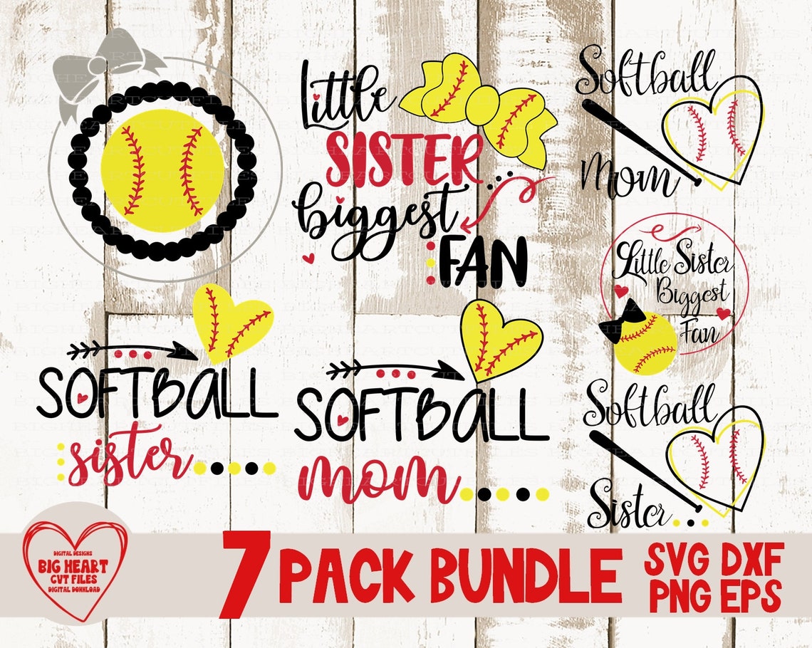Softball Svg Bundle Softball Svg Softball Png Softball Dxf - Etsy