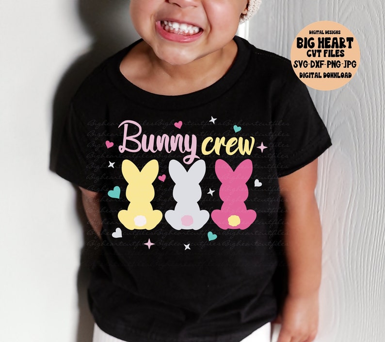 Bunny Crew Svg Png Jpg Dxf Easter Bunnies Svg Rabbit - Etsy