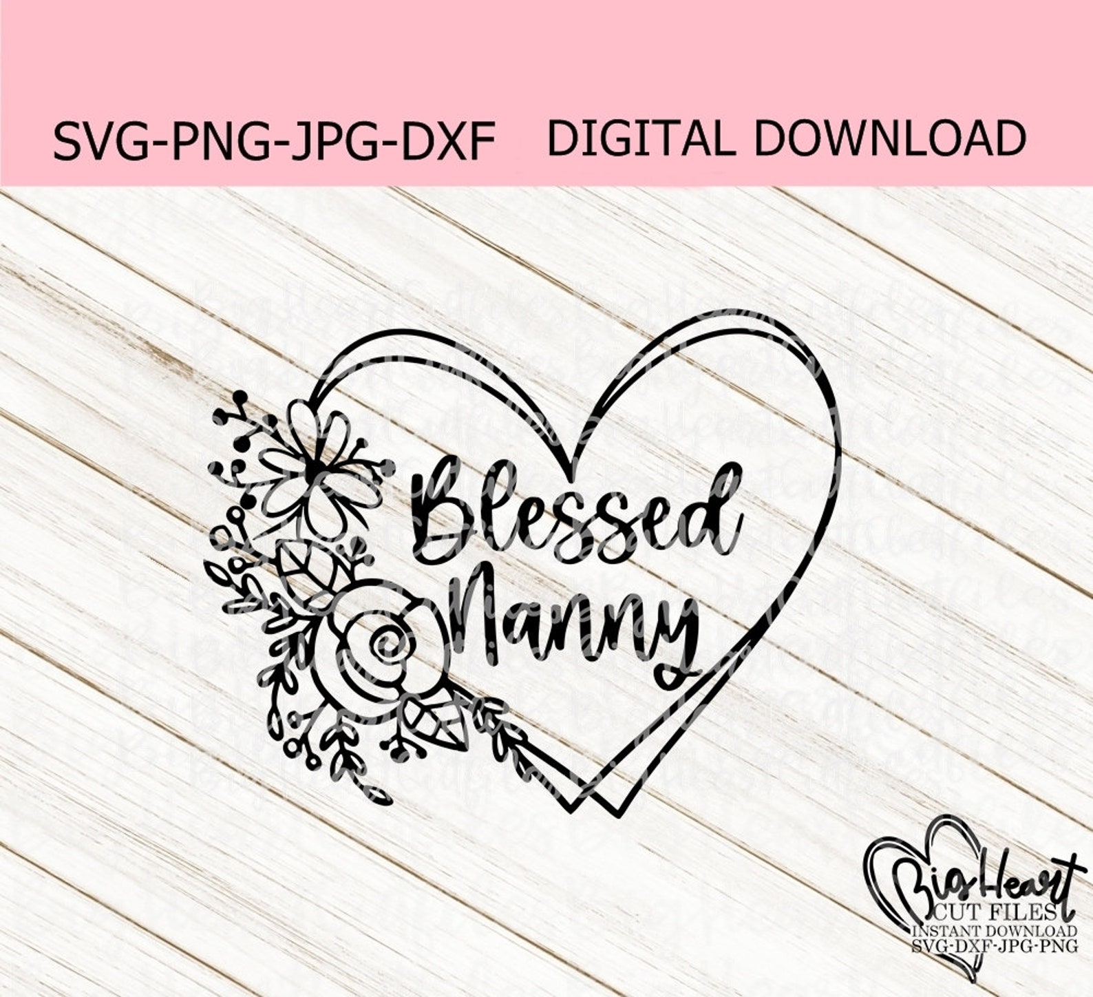 Blessed Nanny Svg Png Jpg Dxf Nanny Svg Sayings Nanny - Etsy Australia