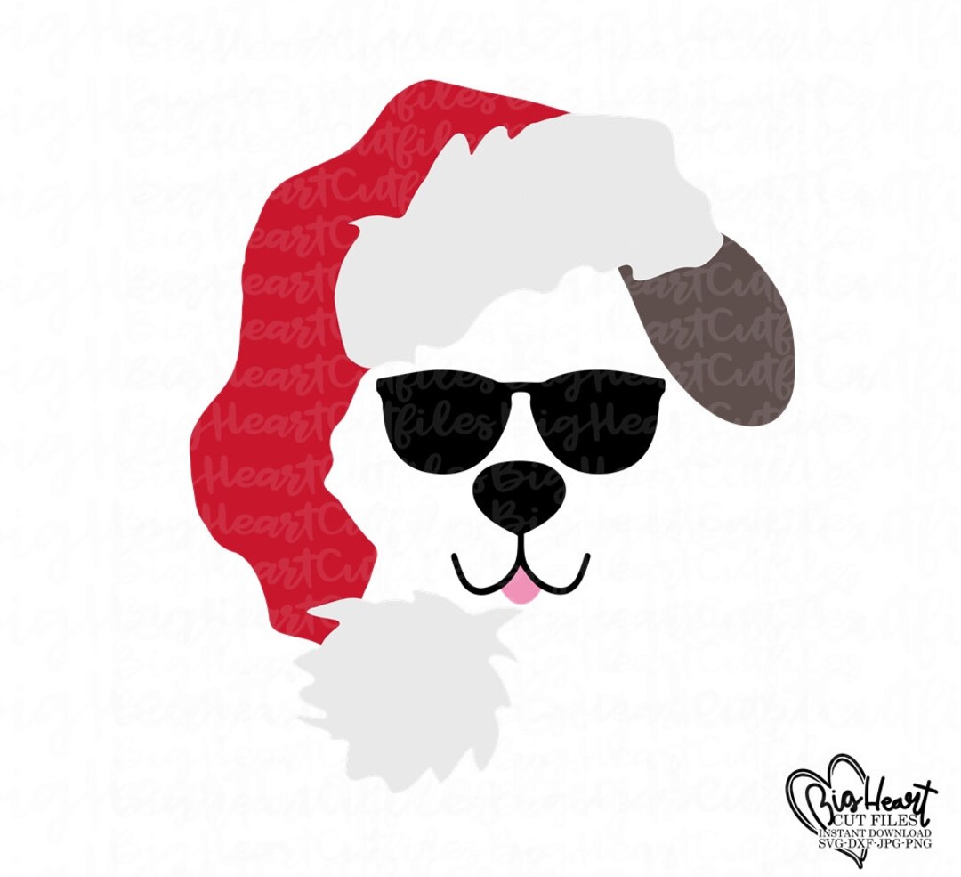 Christmas Puppy Svg,santa Puppy Svg,puppy With Santa Hat Svg,dog ...