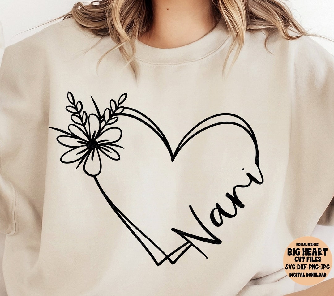 Nani Heart Svg Png Jpg Dxf Nani Cut File Nani Svg Cut - Etsy