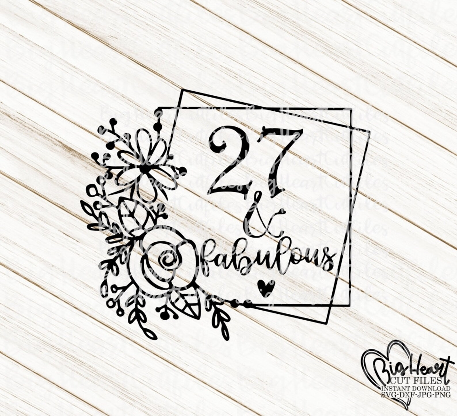 27 and Fabulous Svg Png Jpg dxf 27th Birthday Svg - Etsy