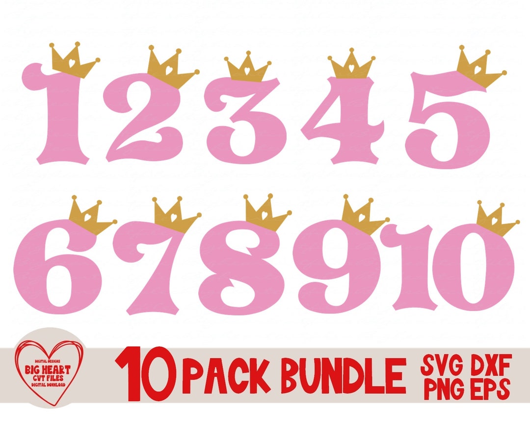 Birthday Svg Bundle, Birthday Numbers Svg, Png Dxf, Birthday Party ...